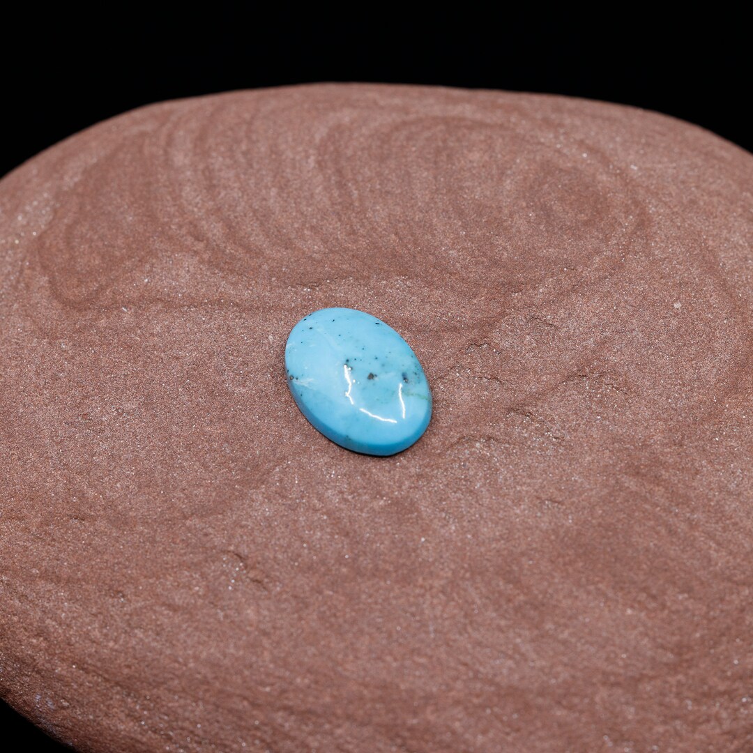Campitos Turquoise Oval Cabochon, Blue Turquoise Pendant Stone, Sonoran ...