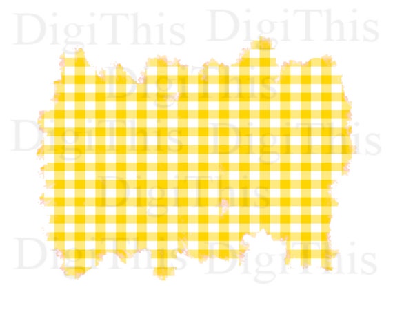 Yellow Gingham Background Digital Download Sublimation | Etsy