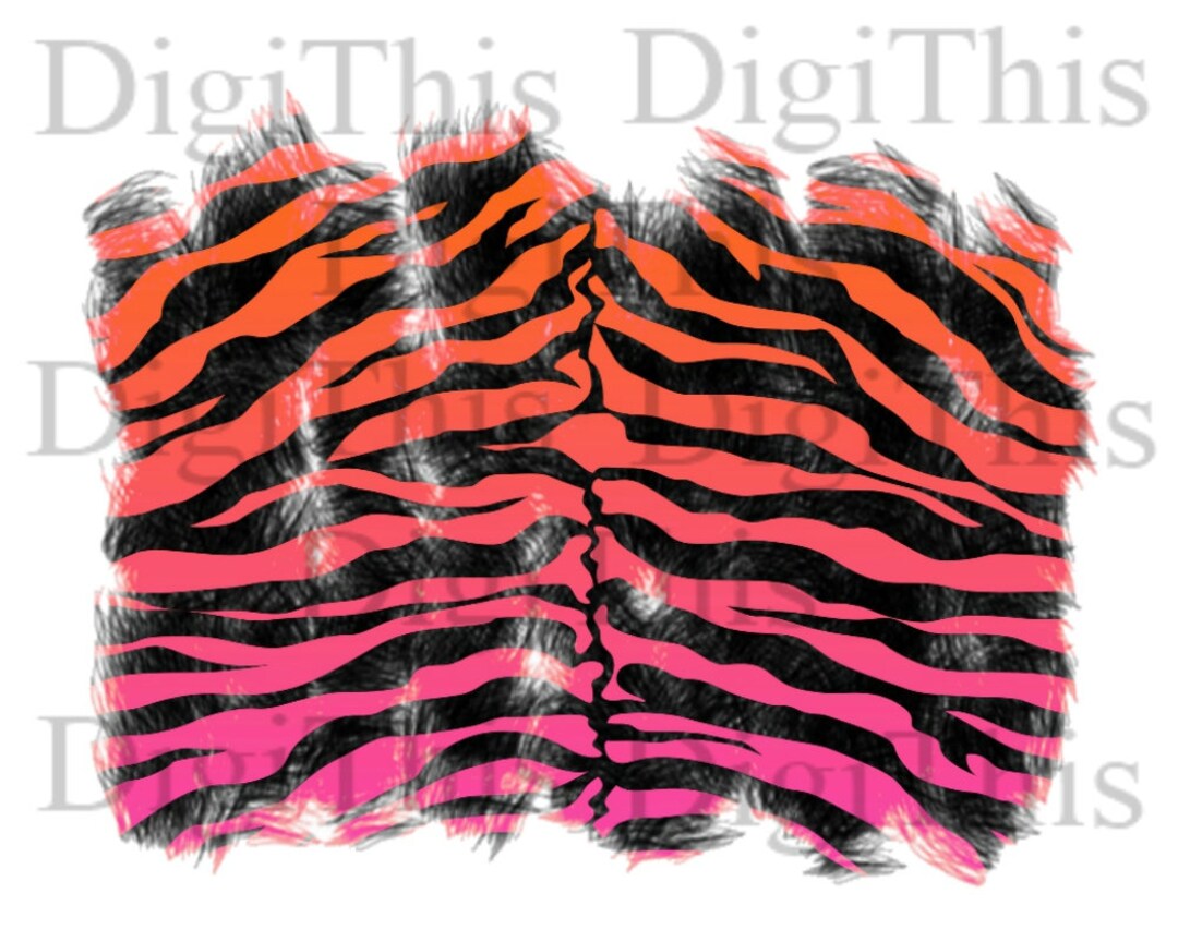 Orange and Pink Tiger Stripe Background, Digital Download, Sublimation ...