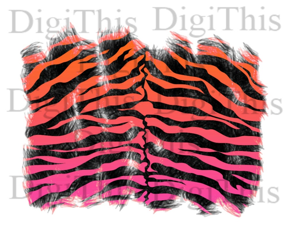 Orange and Pink Tiger Stripe Background Digital Download - Etsy
