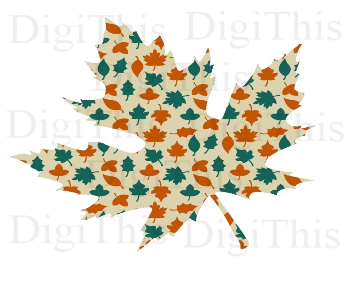 Fall Leaf Background Digital Download Sublimation PNG - Etsy