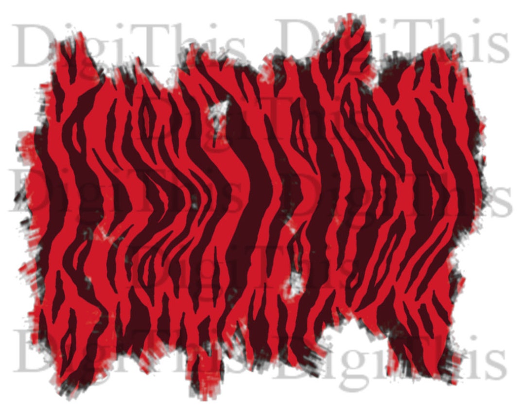 Red Tiger Stripe Background Digital Download Sublimation - Etsy