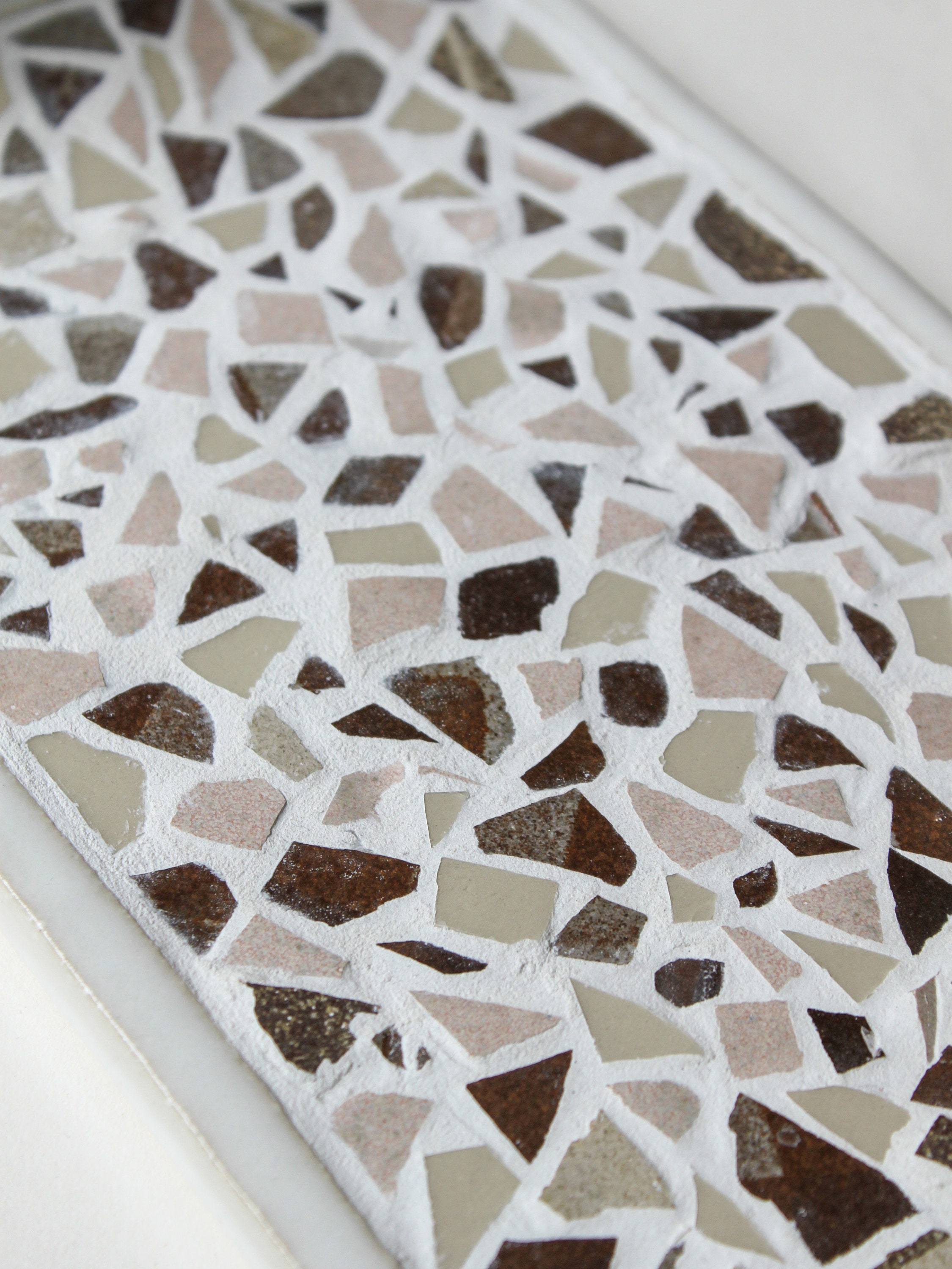 Serving Tray With Handles, Decorative Mosaic Tray, Rectangular Serving ...