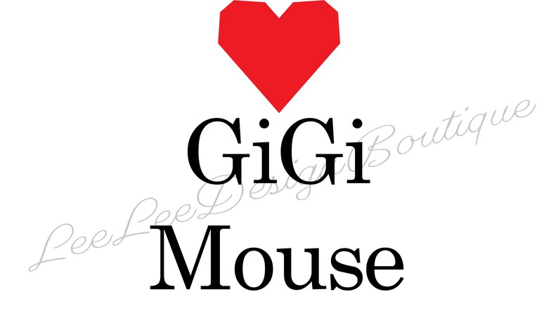 Gigi Mouse SVG Cut File, SVG Files for Die Cutting Machines Printable ...