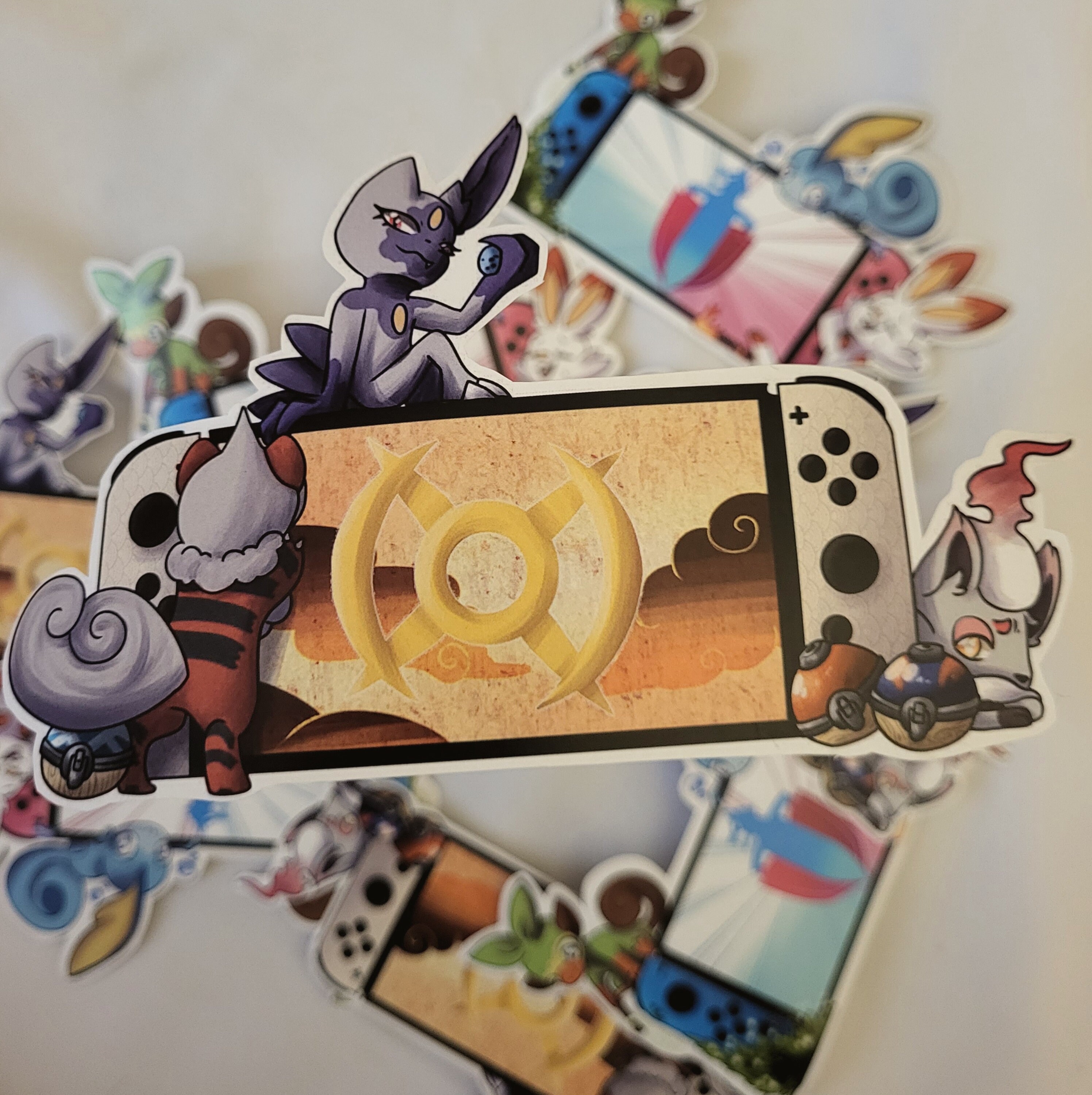 Pokemon Switch Stickers LA and Swsh - Etsy