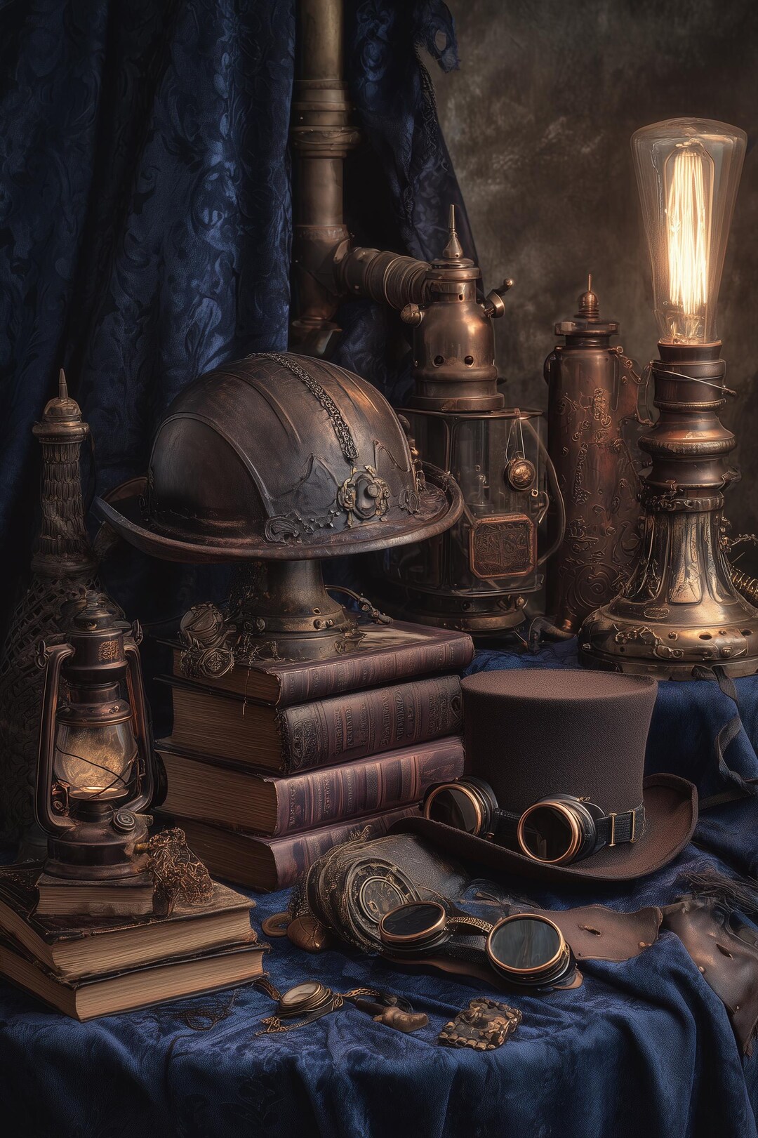 Steampunk Still Life Art Print No 7005 - Etsy