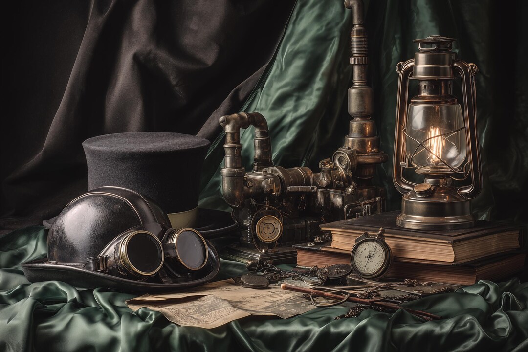 Steampunk Still Life Art Print No 7004 - Etsy