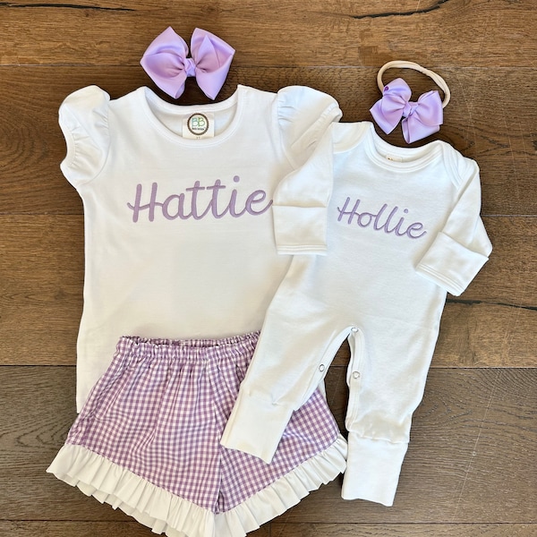 Matching Purple Sister Outfits - Etsy