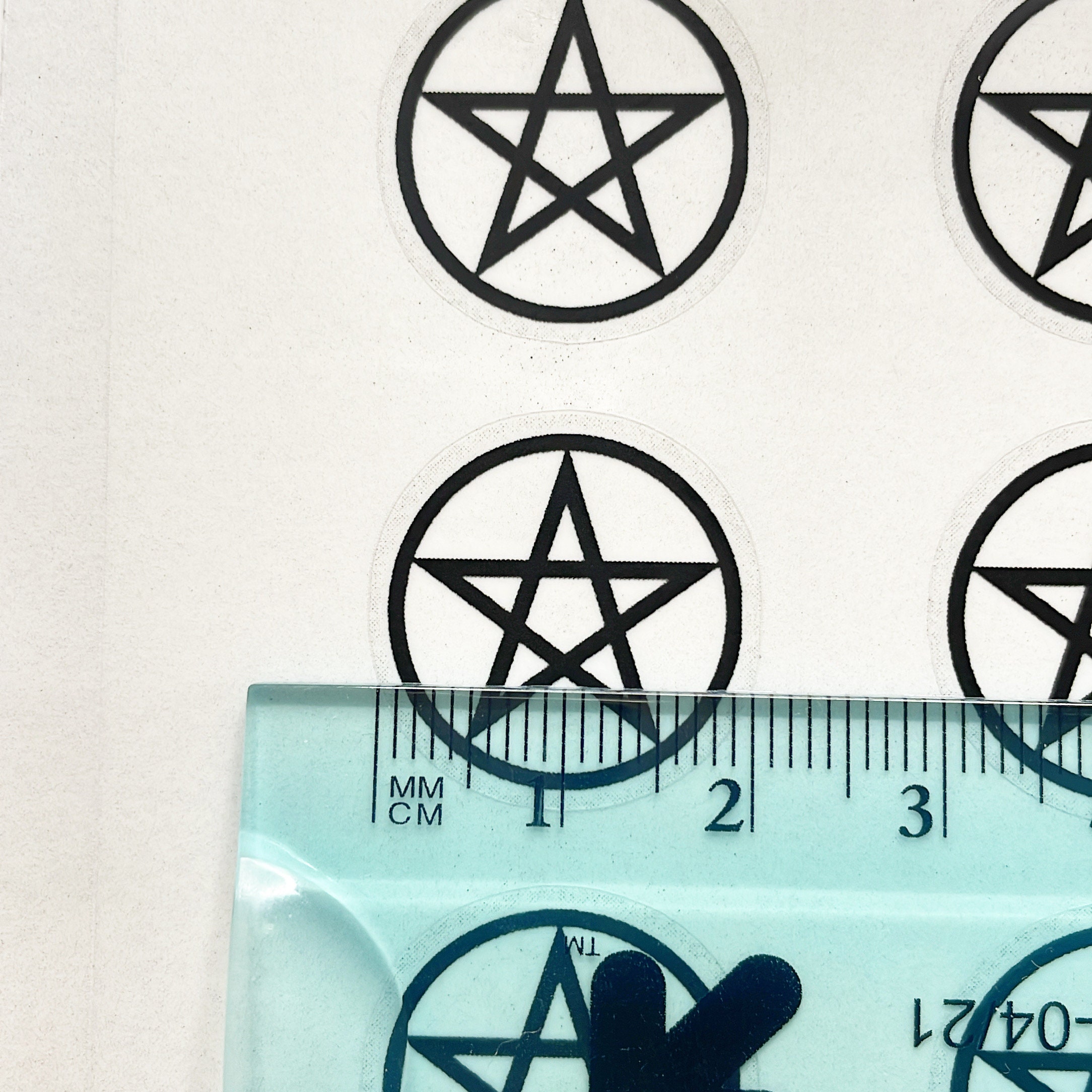 20mm Pentagram Stickers Witchcraft Stickers Halloween - Etsy