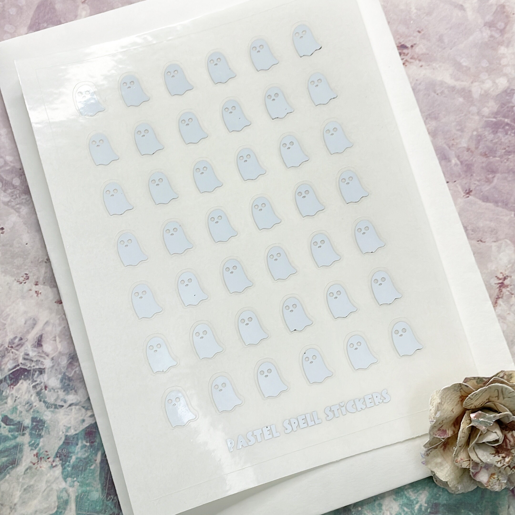 Clear White Ghost Stickers Planner Stickers Halloween - Etsy