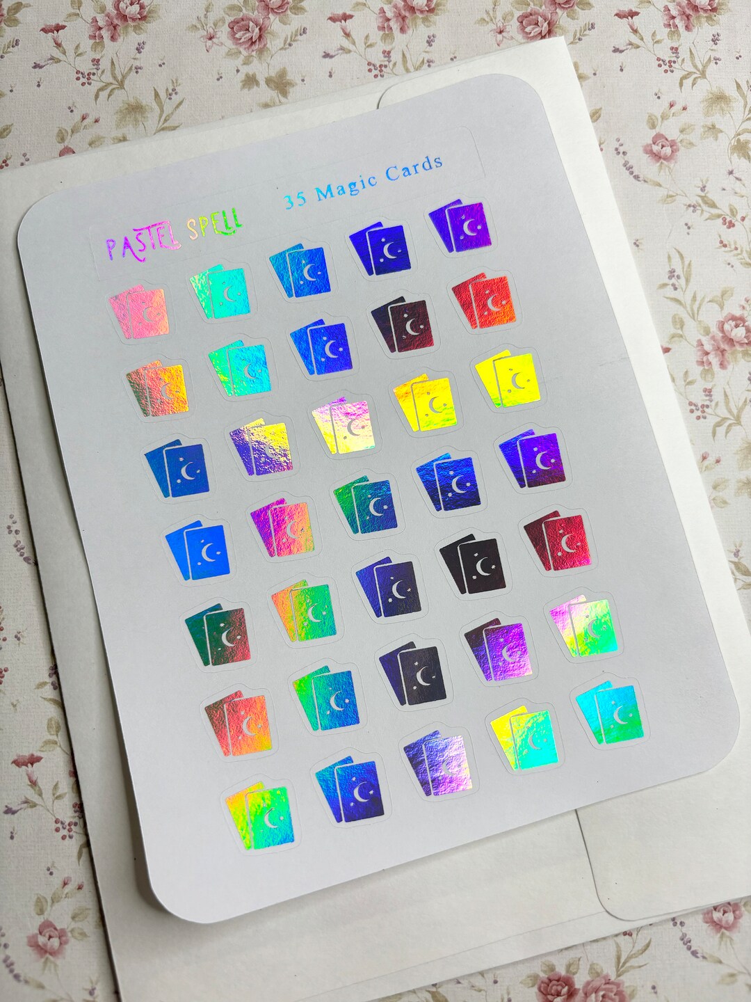 Holographic Tarot Card Stickers, Magic Card Stickers, Planner Stickers ...