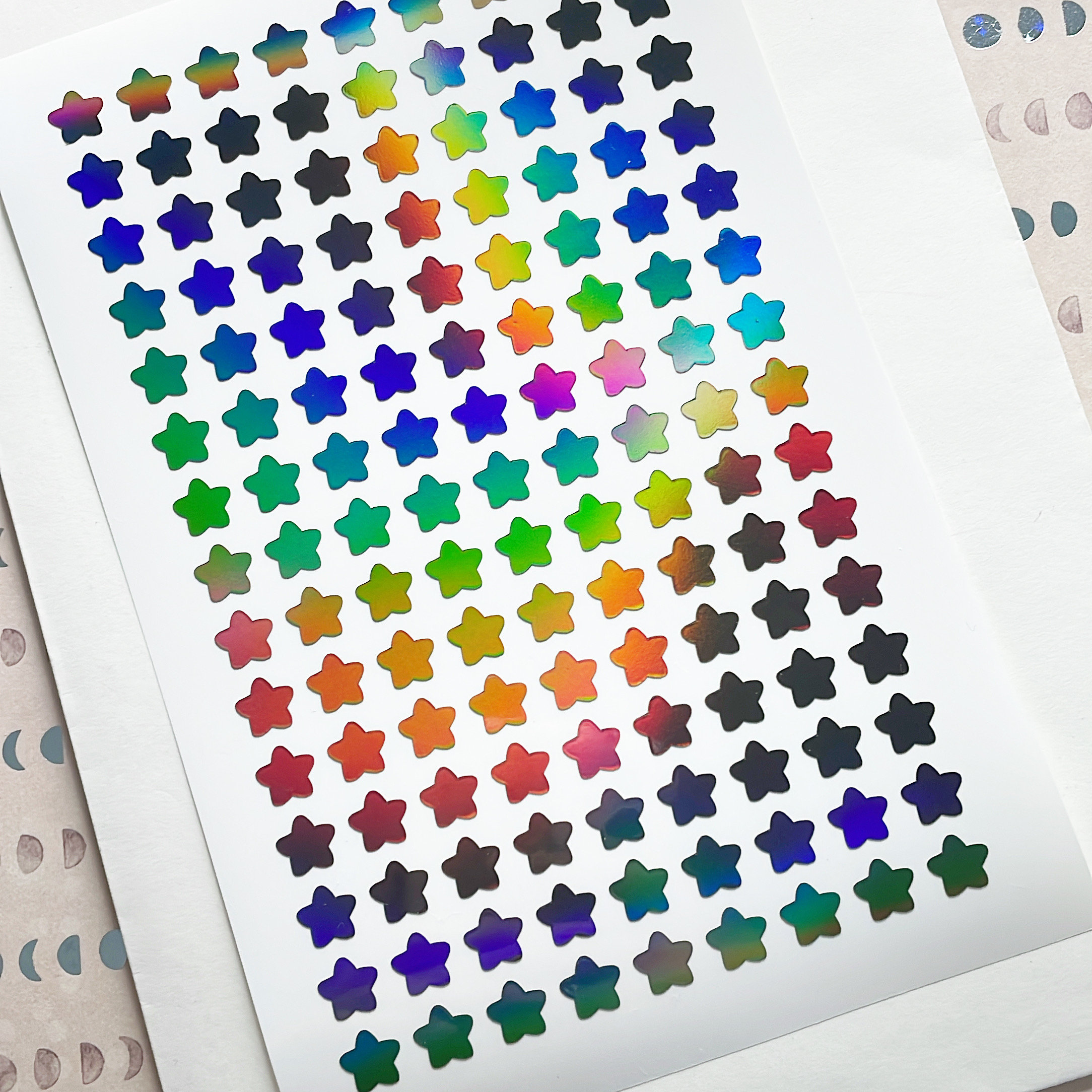 Cute 7mm Holographic Puffy Star Stickers Tiny Stars Stickers - Etsy