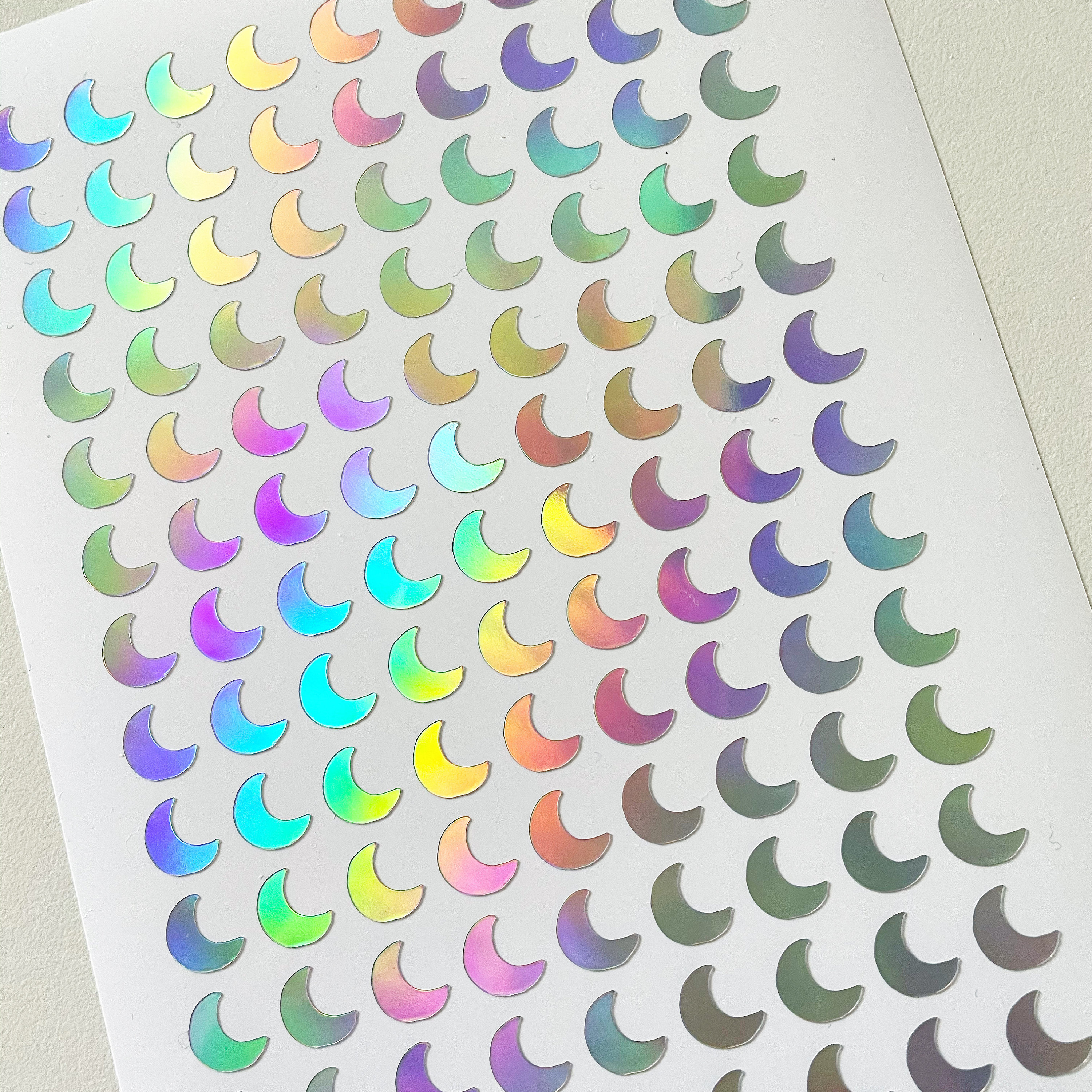 Kawaii Crescent Moon Stickers 8mm Cute Moons Vinyl | Etsy