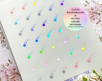 Star Sparkle Stickers - Etsy