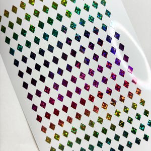 6mm Sparkle Rainbow Diamond Shape Stickers for Planners or Tracking - Etsy