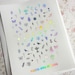 Tiny Holographic Foiled Scattered Constellation Stickers, Zodiac ...