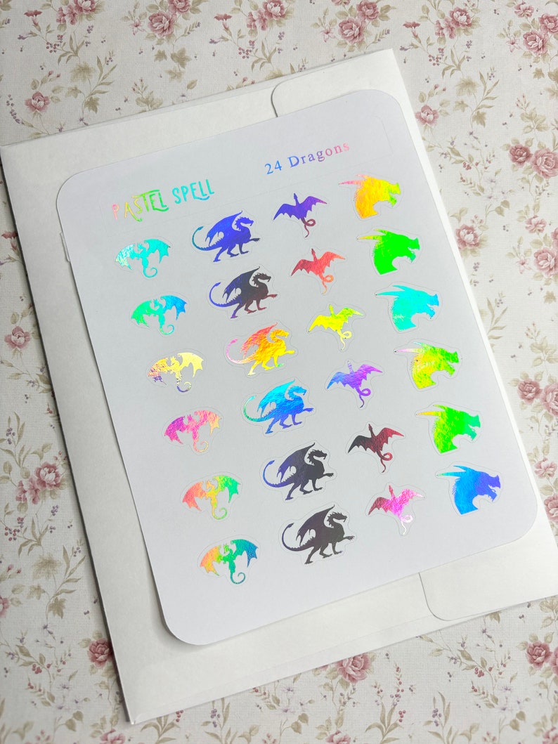 Fantasy Dragon Stickers for Fantasy Readers - Etsy