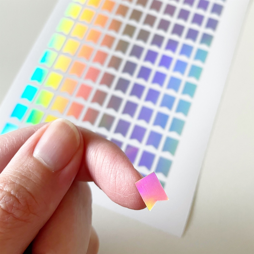 6x8mm Small Flag Stickers, Vinyl Holographic Flags, Planner Stickers - Etsy
