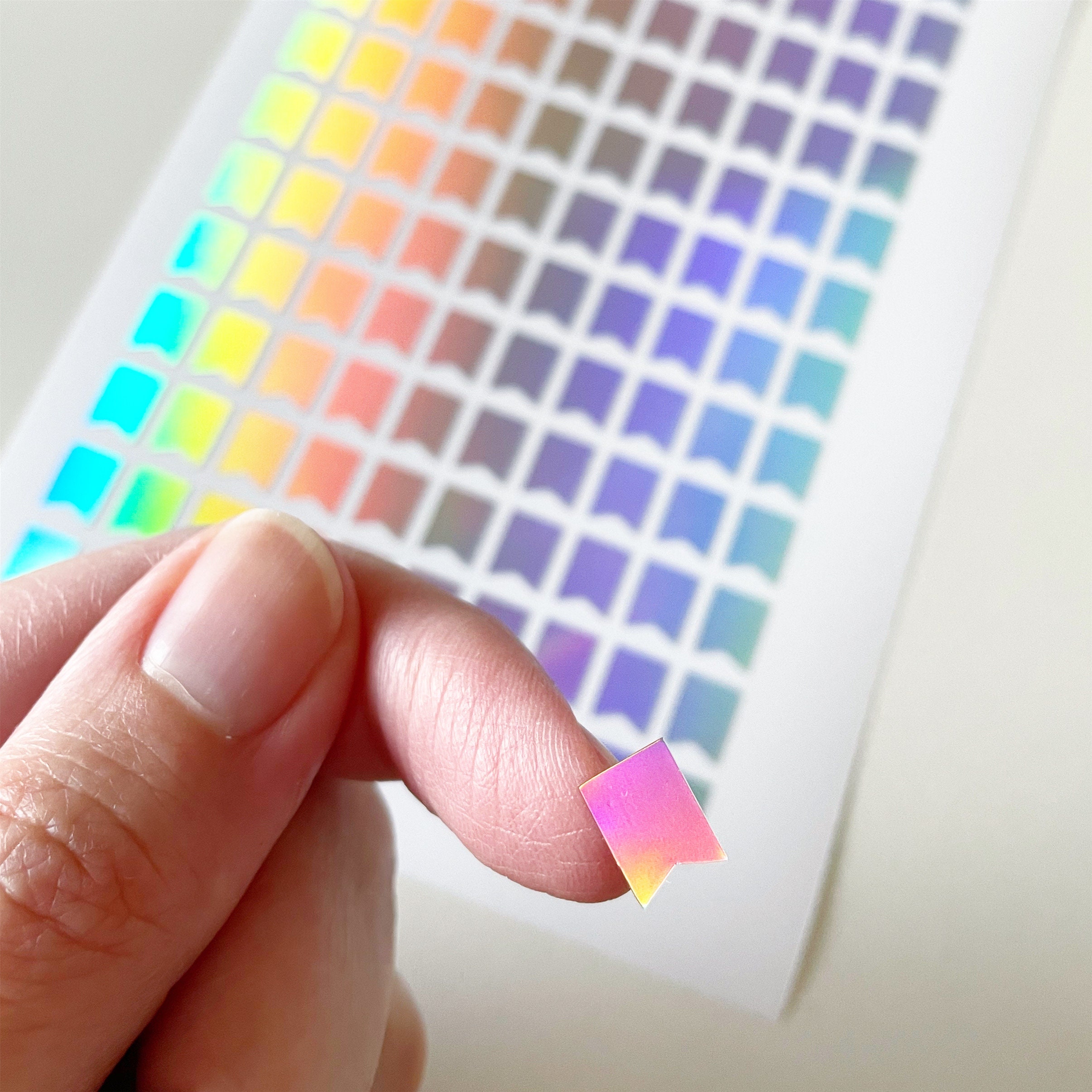 6x8mm Small Flag Stickers Vinyl Holographic Flags Planner - Etsy