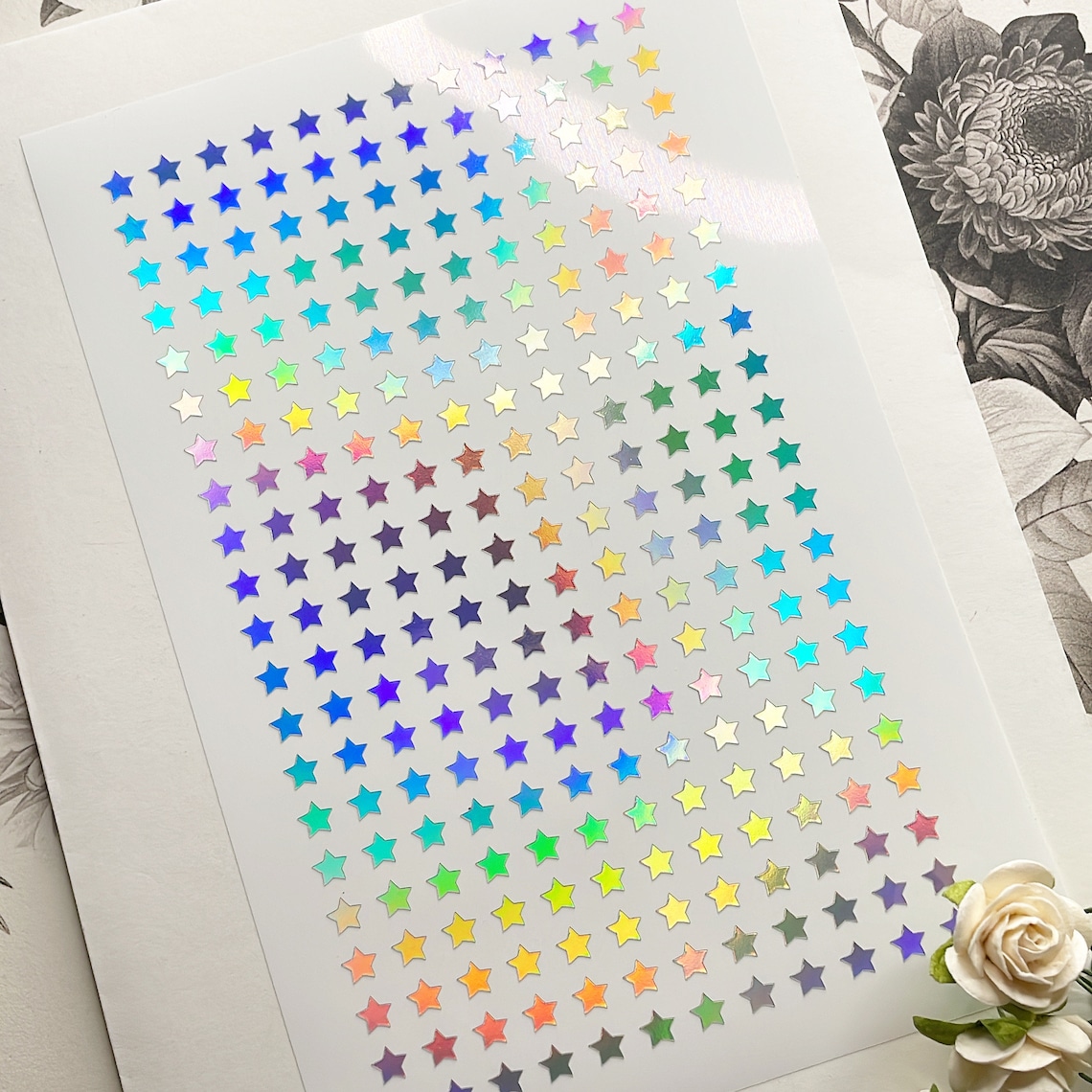 4mm Holographic Star Stickers Tiny Stars Stickers Vinyl Holo - Etsy