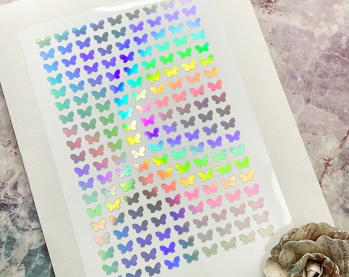 Tiny Butterfly 0.25 Inch Permanent Vinyl Sticker Sheet - Etsy