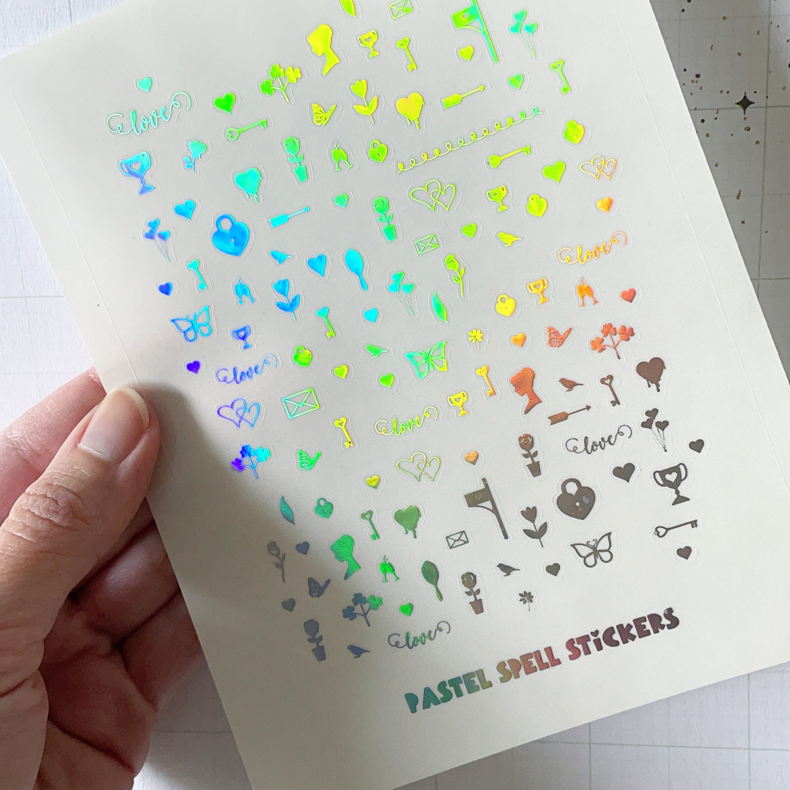 Tiny Scattered Love Stickers Tiny Stickers Tiny Valentine | Etsy