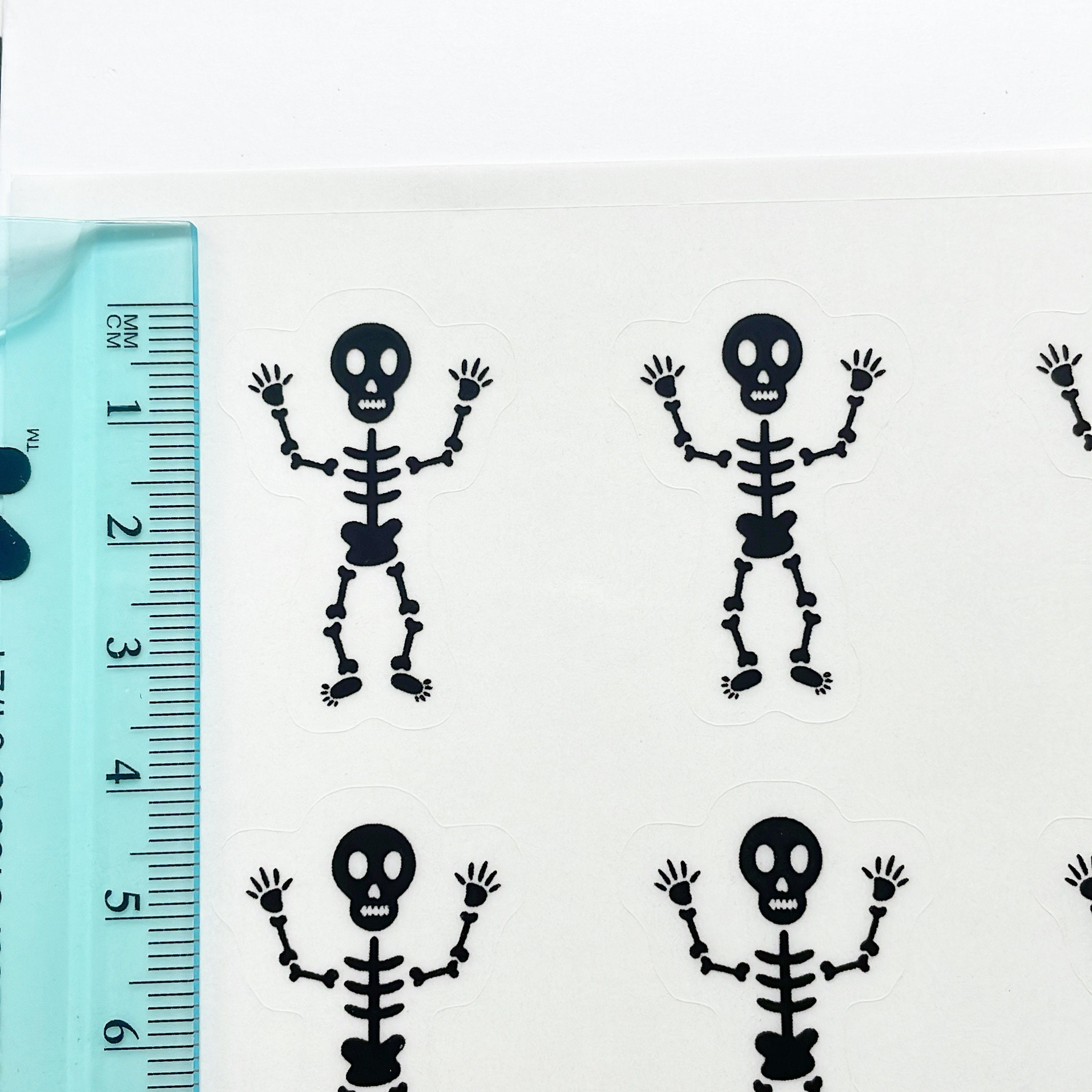 Skeleton Stickers Planner Stickers Holographic Option - Etsy