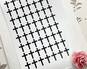 Black Cross Stickers - Etsy