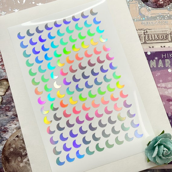 Kawaii Crescent Moon Stickers 8mm Cute Moons Vinyl - Etsy