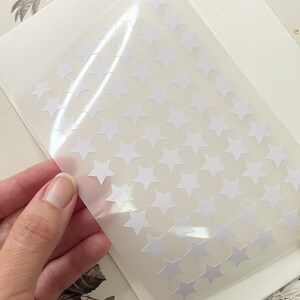 1/2 Inch Glossy White Star Stickers, 12mm Small Star Stickers ...