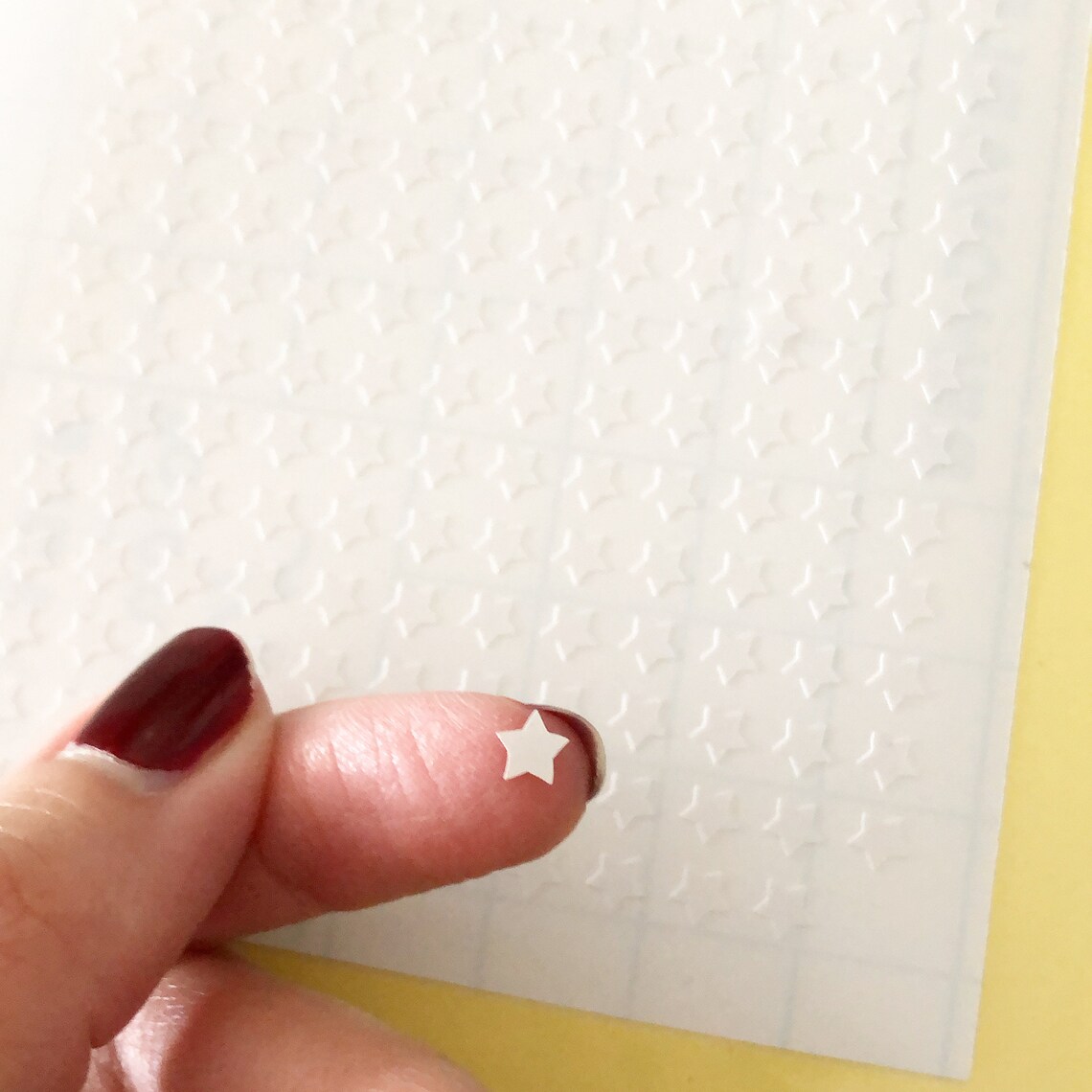 Tiny White Star Stickers Vinyl 4mm Star Stickers Planner | Etsy