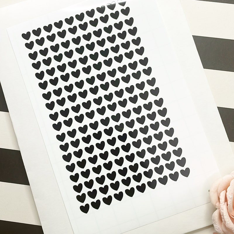Small Heart Stickers - Etsy