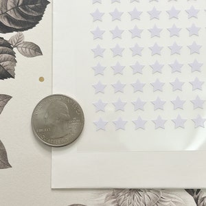 Vinyl 8mm White Star Stickers, Planner Stickers - Etsy
