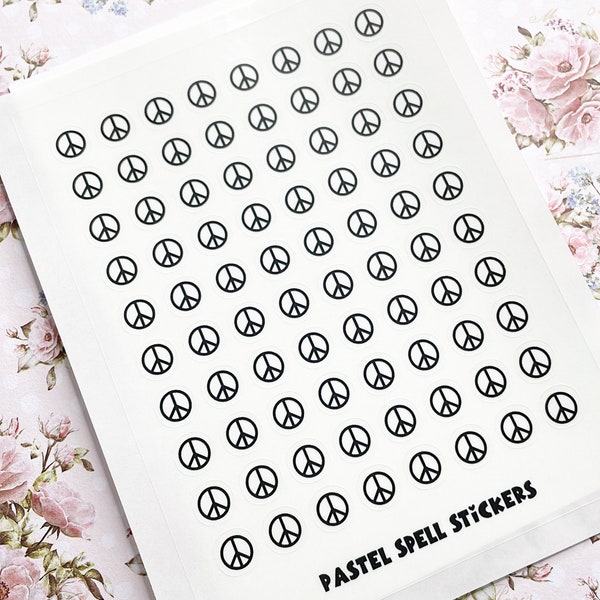 Peace Sign Stickers - Etsy