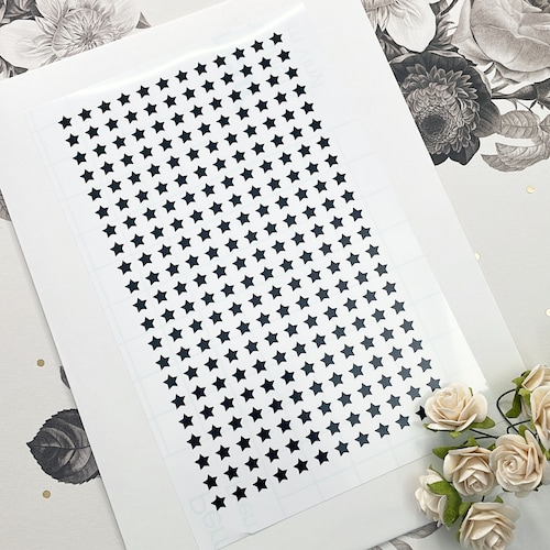 4mm Tiny Black Star Stickers Vinyl Star Stickers Planner | Etsy
