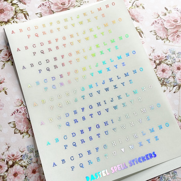 Alphabet Keyboard Stickers - Etsy