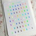 6mm Tiny Sparkly Red Heart Stickers, Vinyl Planner Stickers, Tiny Heart ...