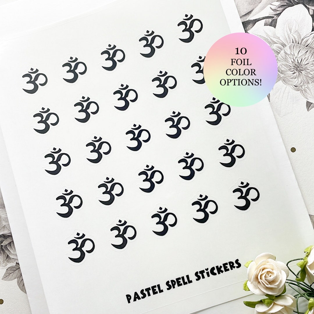 Om Symbol Stickers Ohm Symbol Stickers Peace Stickers Zen - Etsy Australia