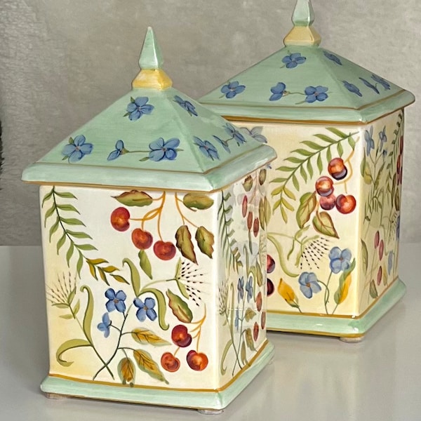 Ceramic Kitchen Canisters - Etsy