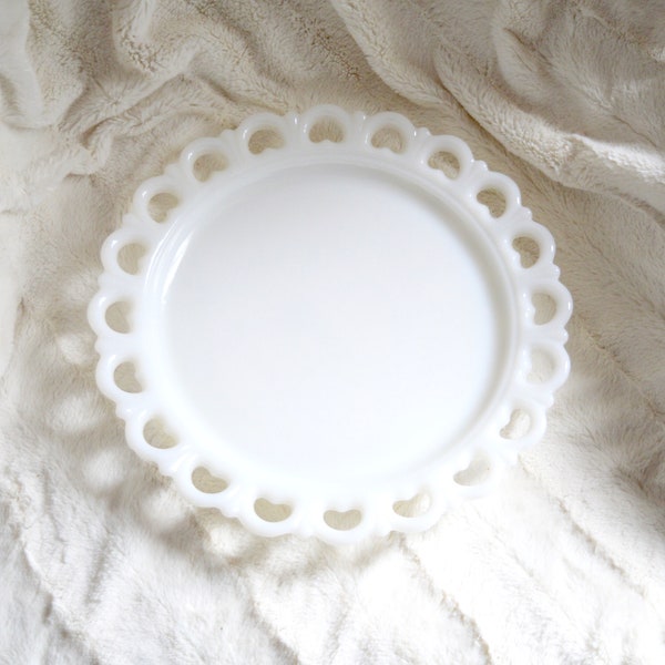 Milk Glass Platter - Etsy