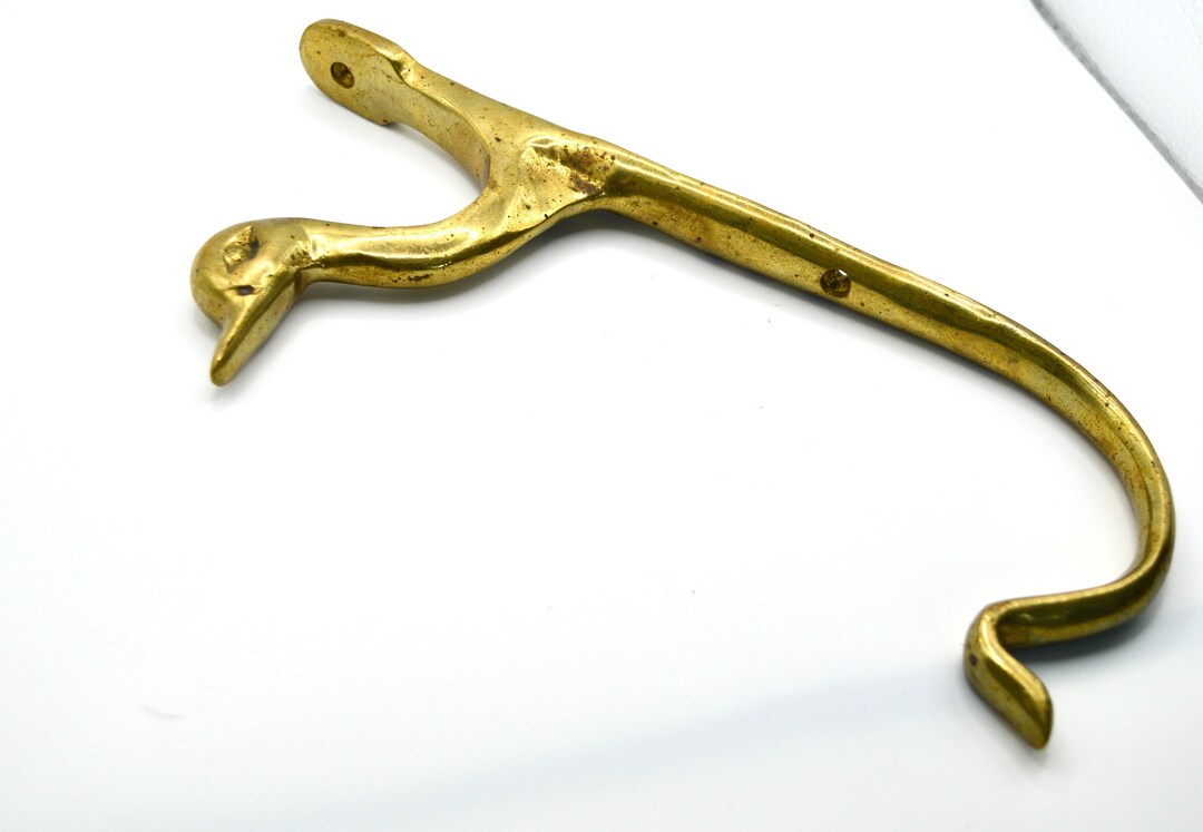 Vintage Solid Brass Duck Hook, Wall Hook, Animal Wall Hook, Brass Wall ...