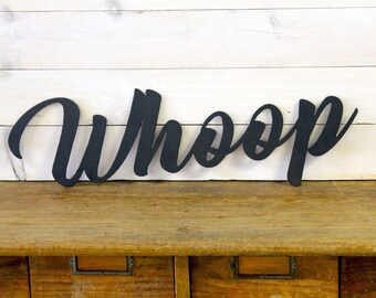 Whoop Metal Sign - Etsy