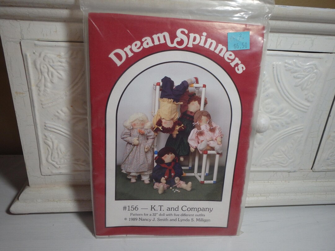 Vintage Dream Spinners Doll Pattern by K.T. and Company 1989, Uncut, 32 ...