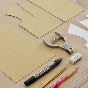 Half-scale Woven Bodice and Sleeve Pattern Blocks | Printable Pdf ...