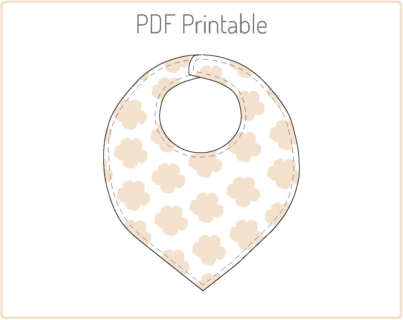Baby Bib PDF Sewing Pattern & Instructions - Etsy