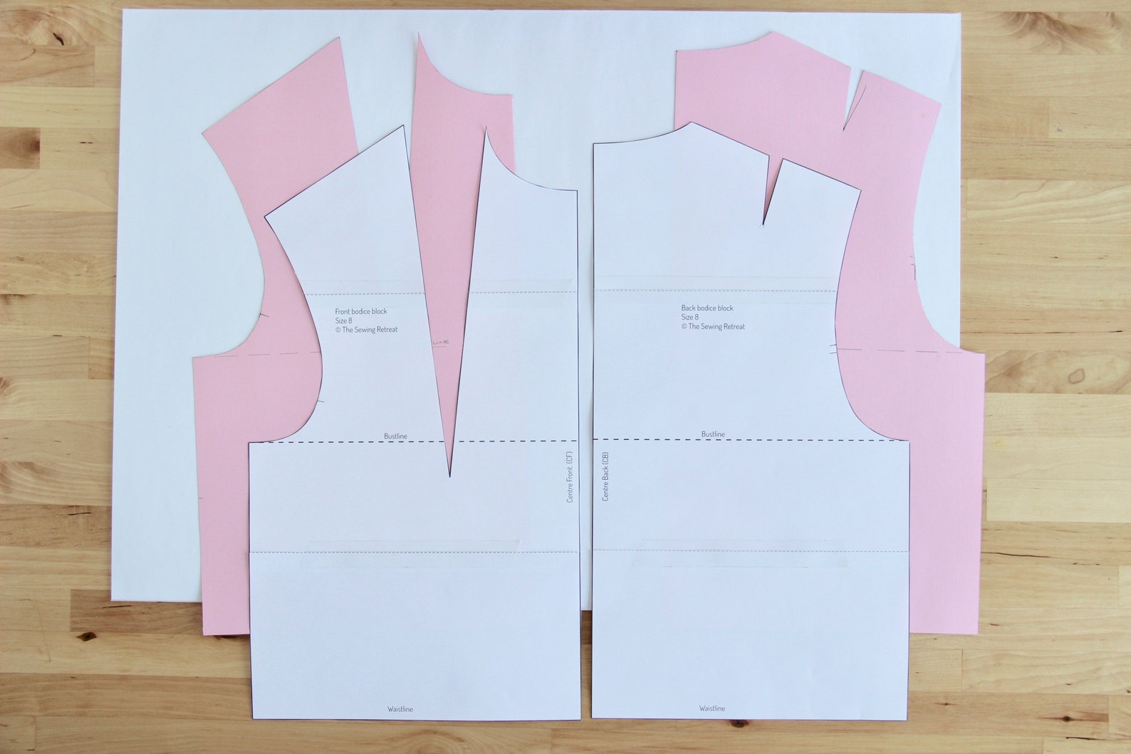 Full-scale Woven Bodice and Sleeve Pattern Blocks | Printable Pdf ...