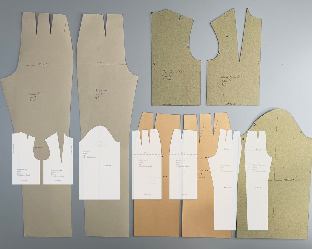 Half-scale Woven Pattern Block Bundle | Size 4-24 UK/ Size 32-52 EU ...