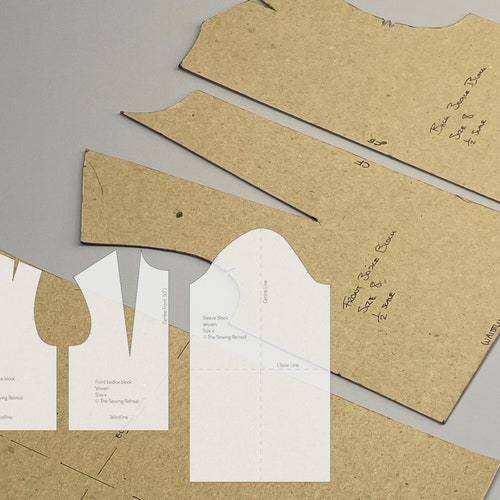 Printable Quarter-scale Bodice and Sleeve Pattern Blocks - Etsy