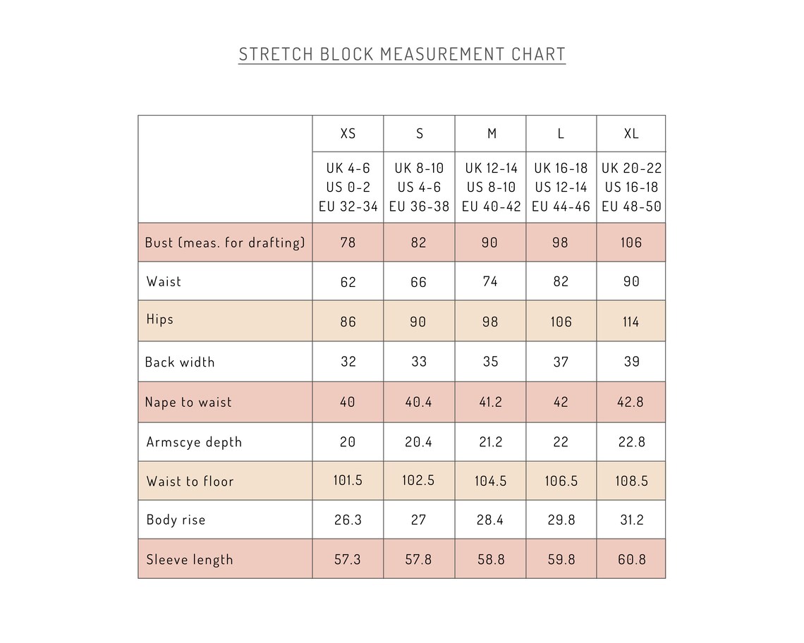 Full-scale Stretch Pattern Block Body and Leggings Bundle | Printable ...