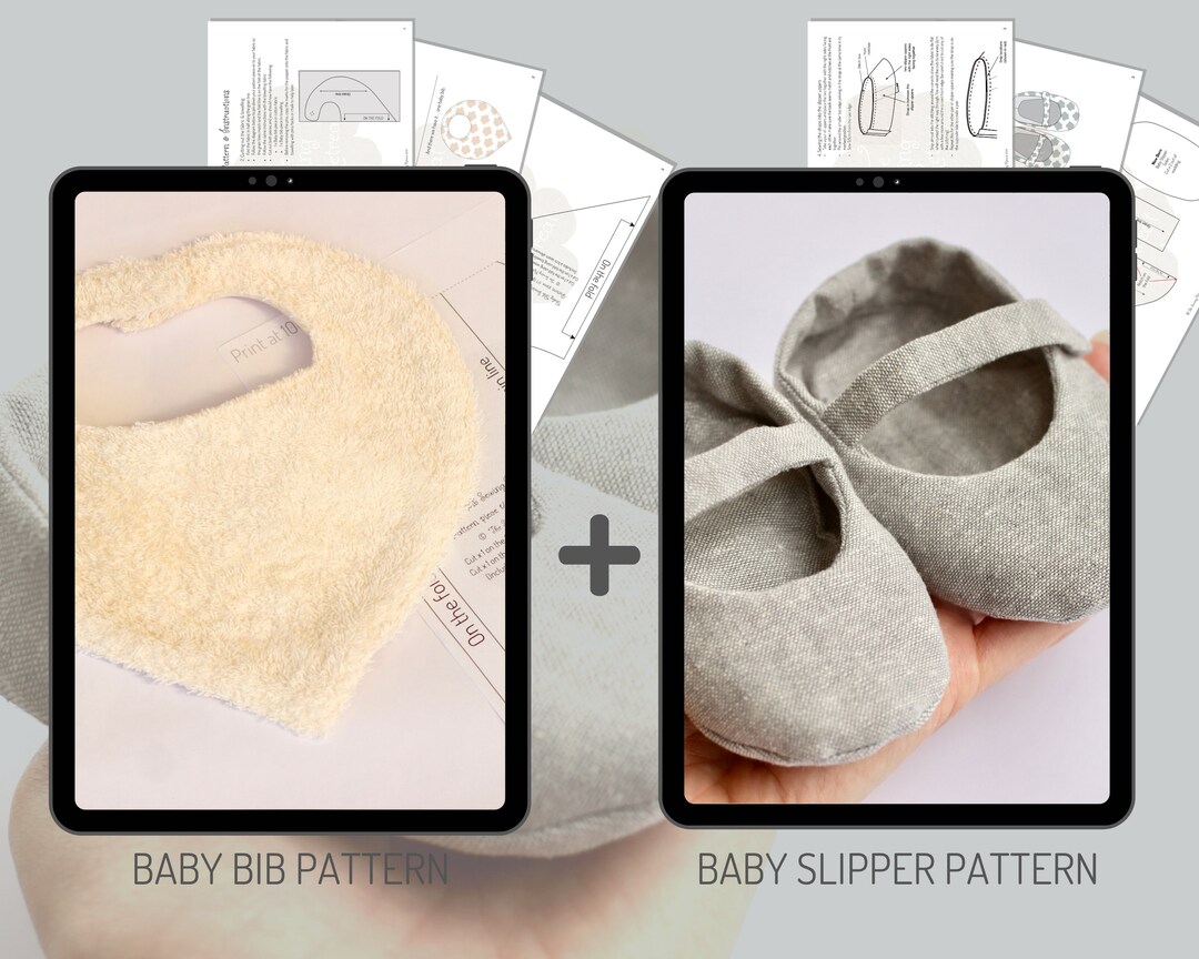 Baby Sewing Pattern Bundle Including Our Baby Slipper Pattern & Baby ...